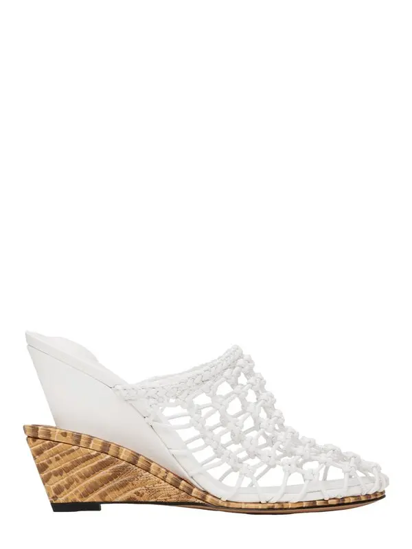 Jacquemus Braided High Heel Sandals - White