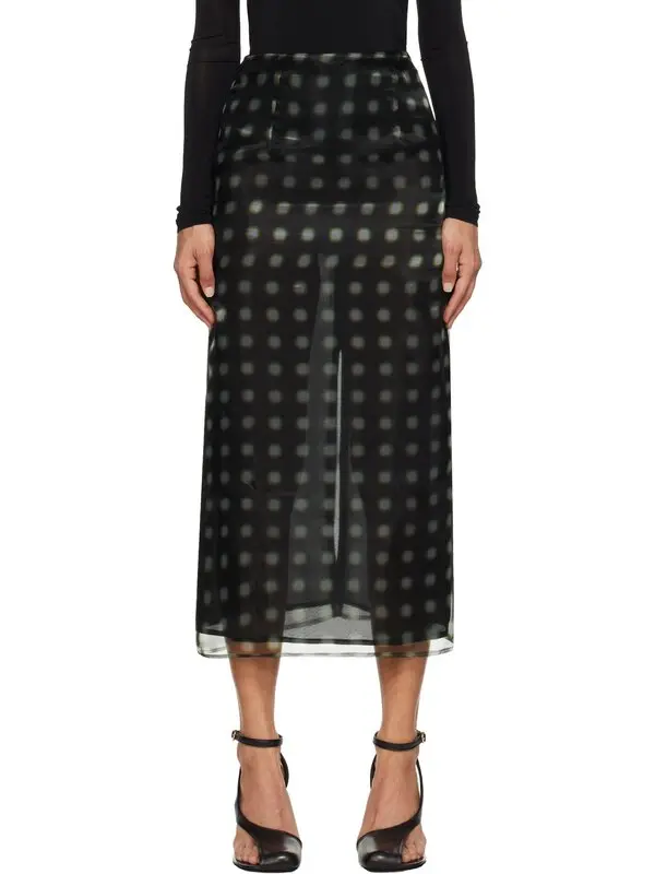 16Arlington Dia Midi Skirt - Black