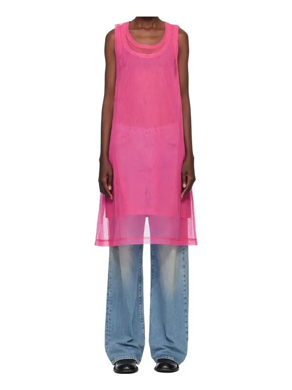 Comme Des Garçons Tulle Vest - Pink