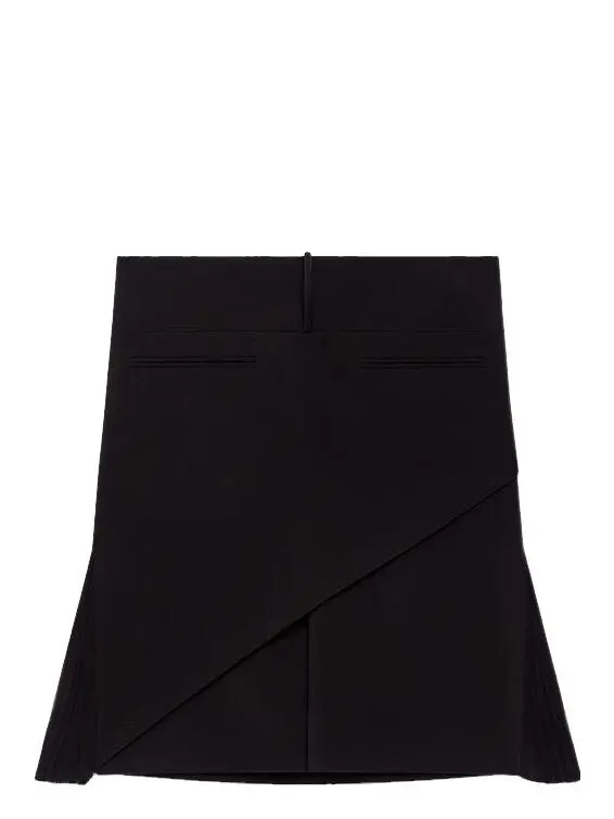 COURREGES Infinity Pleated Tulip Skirt - Black