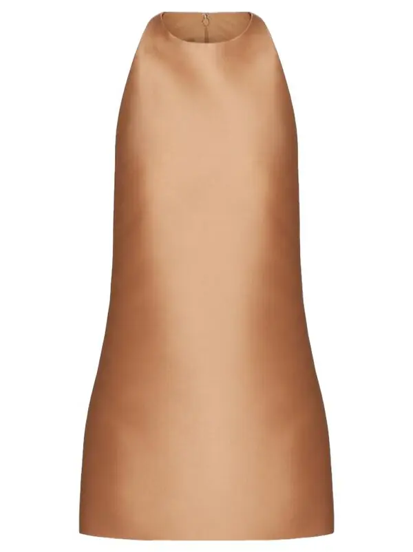 Valentino Garavani Crewneck Sleeveless Mini Dress - Sand-colored