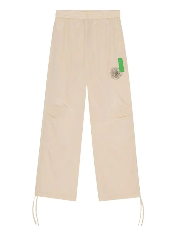 GANNI Light Tech Drawstring Pants - Nude