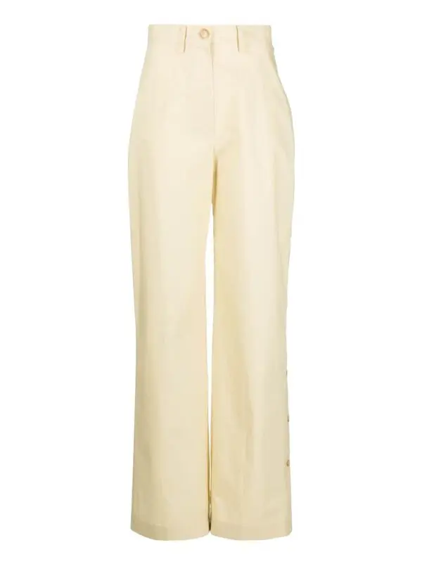 Nanushka Nessa Straight-leg Trousers - Nude