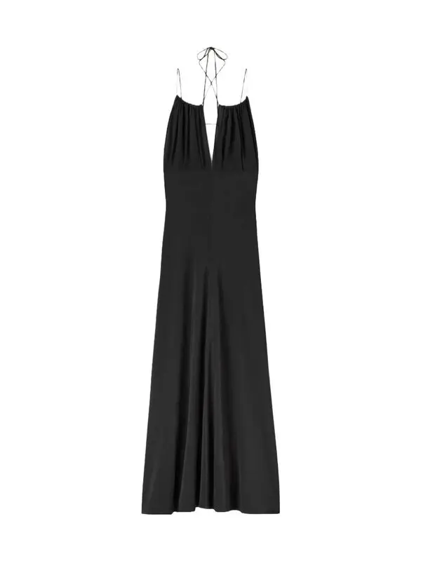 TOTEME Thin Shoulder Strap Dress - Black