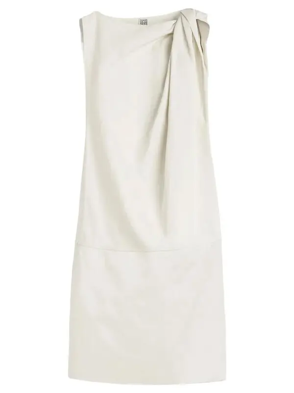 TOTEME Shoulder Twist Midi Dress - White