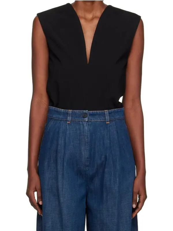LANVIN Sleeveless Vest - Black