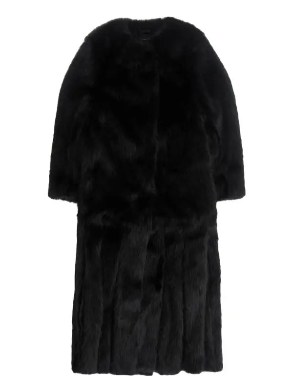 Simone Rocha Long Belted Coat - Black