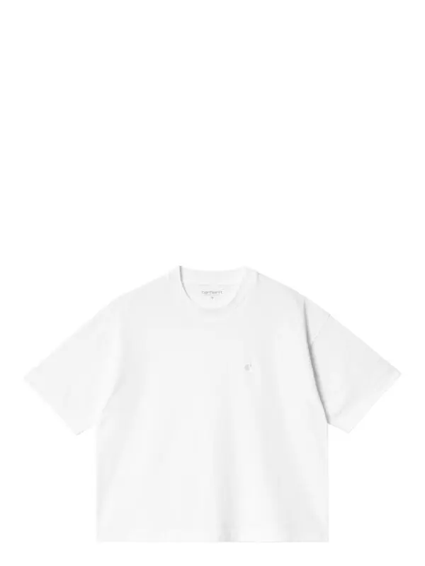 Carhartt Work In Progress Logo Embroidered Crewneck T-shirt - White