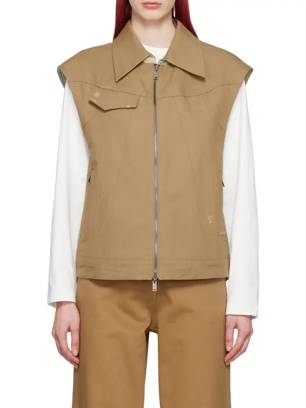 ADER ERROR Double-sided Vest - Brown