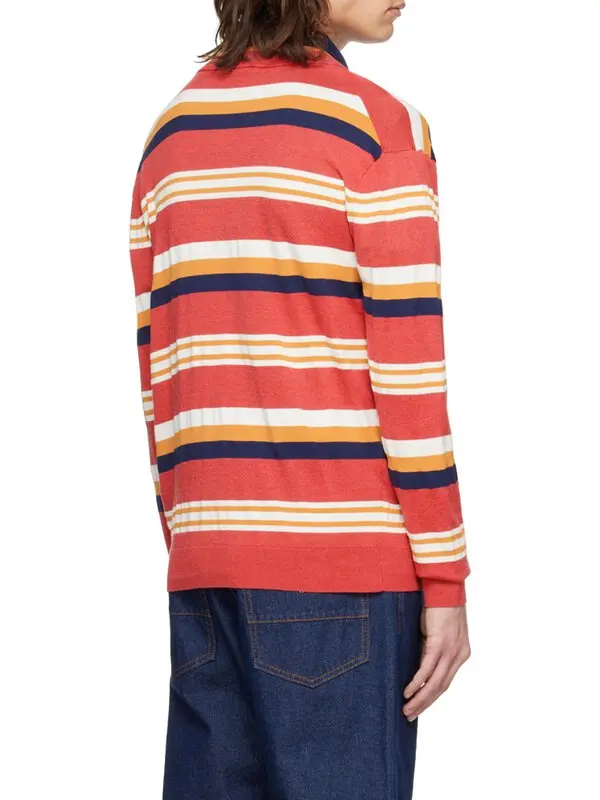 Maison Kitsuné Striped Knitted Cardigan - Multicolor