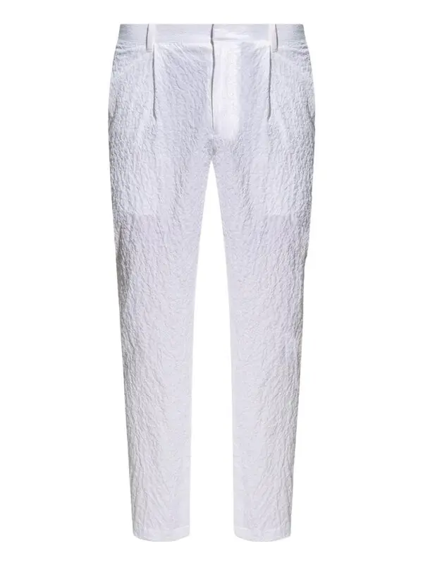 Emporio Armani Straight-leg Trousers - White
