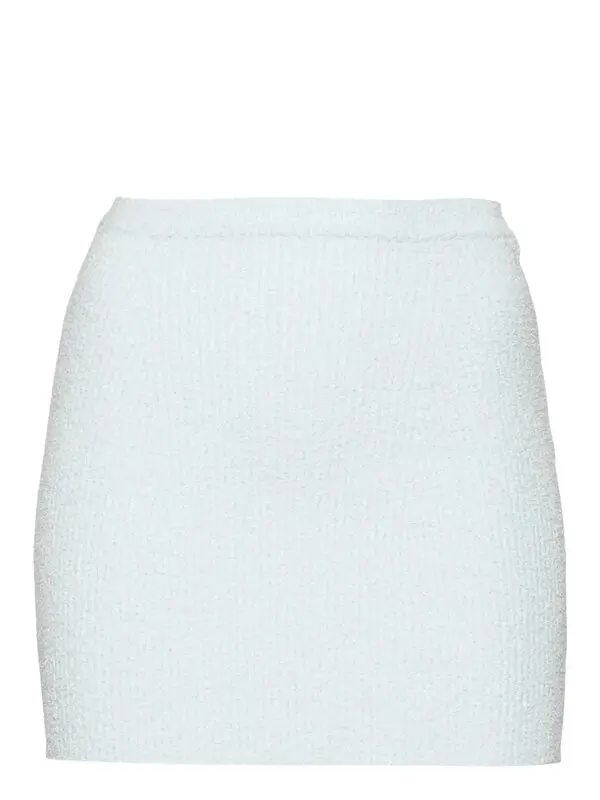Wardrobe.NYC High Waist Mini Skirt - White