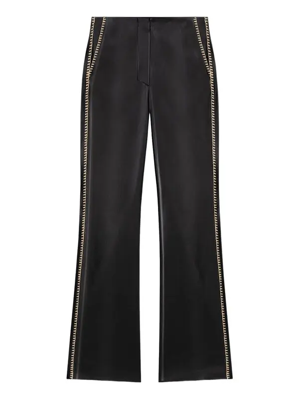 Nanushka Manola Tailored Trousers With Lafifera Stitching - Black
