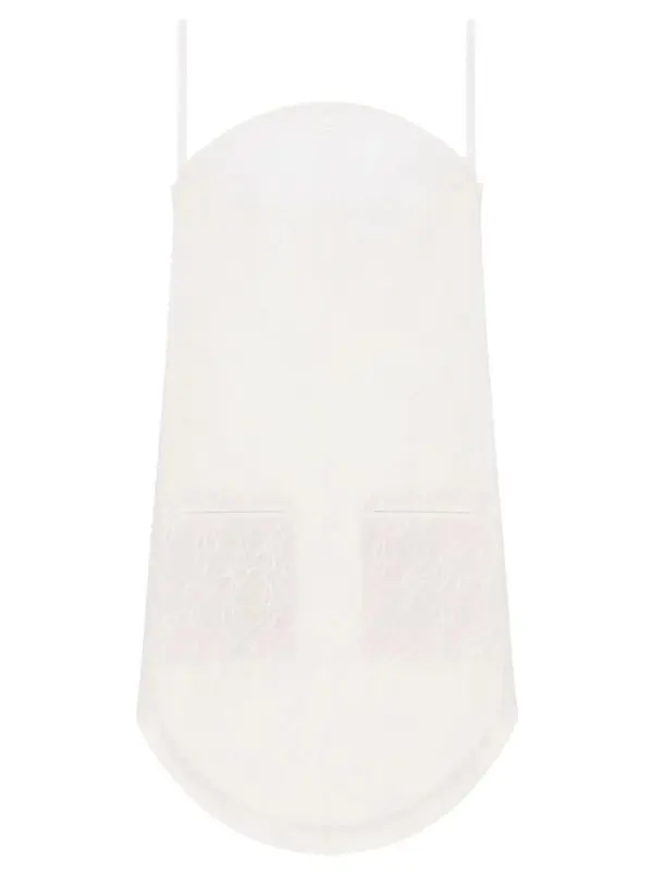 COURREGES Lace Mini Dress - White