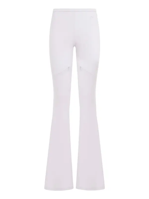 COURREGES Ellipse Mid-rise Bootcut Trousers - Purple