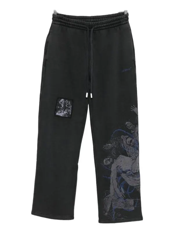 Off-White Graphic Patch Trousers - Black
