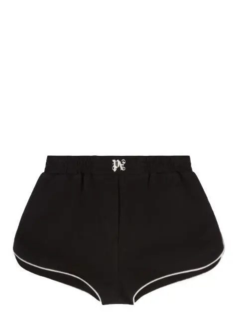 Palm Angels Monogram Embroidered Boxer Shorts - Black