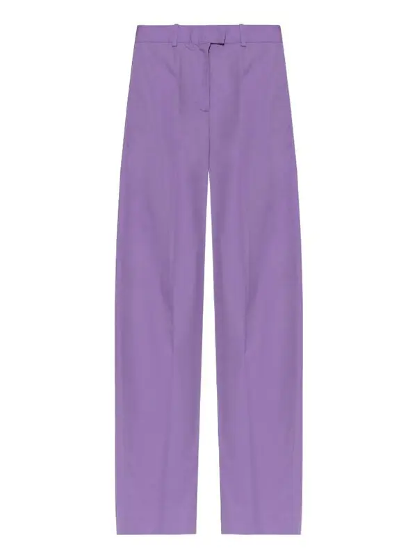 Attico The Pressed Crease Tailored Trousers - Purple