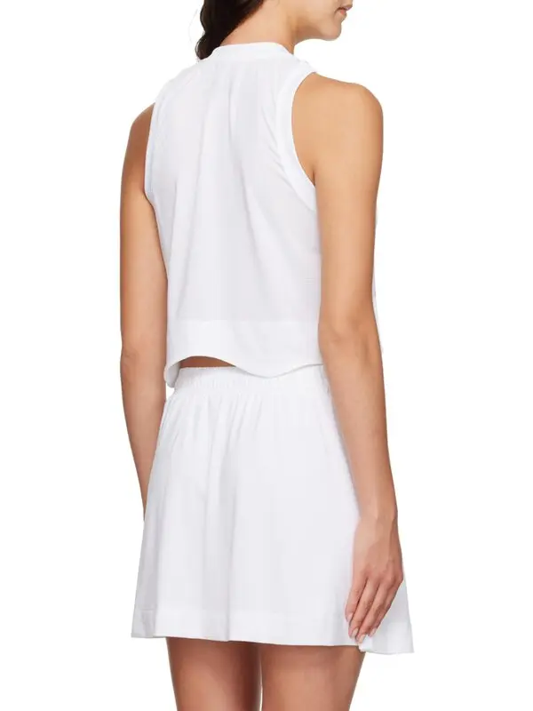 GANNI X Prince Active Mesh Top - White