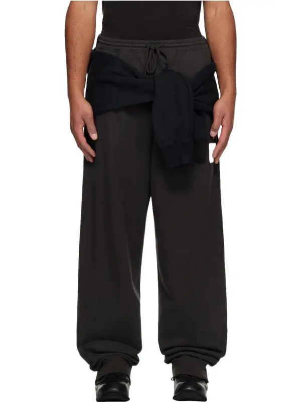 Mihara Yasuhiro Sweatshirt Combined Sweatpants - Black