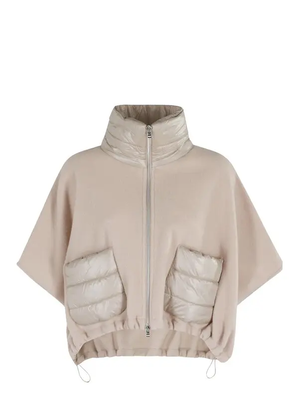 Herno Short-sleeve Poncho - Nude