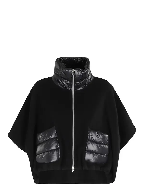 Herno Short-sleeve Poncho - Black