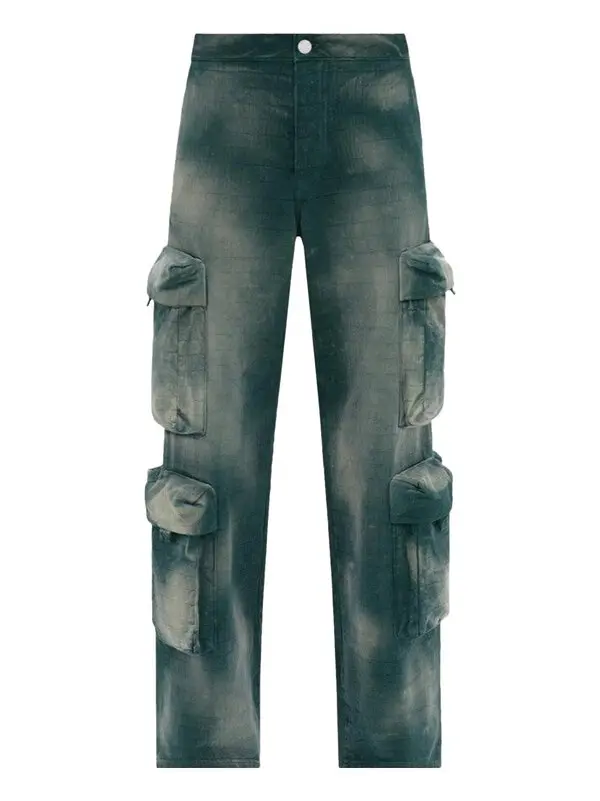 Amiri Jacquard Utility Cargo Pants - Green