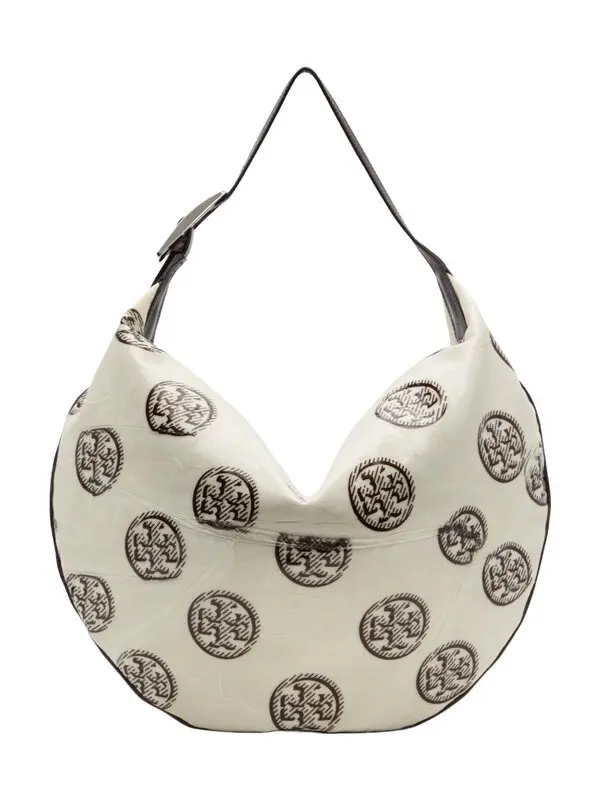 Tory Burch T Monogram Balloon Shoulder Bag - White