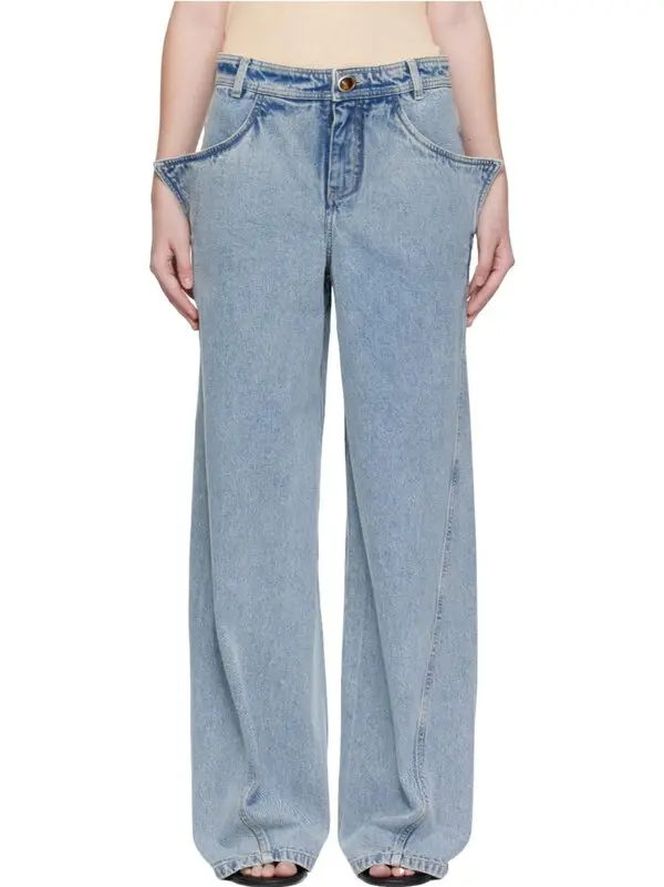 Christopher Esber Wide-leg Jeans - Blue