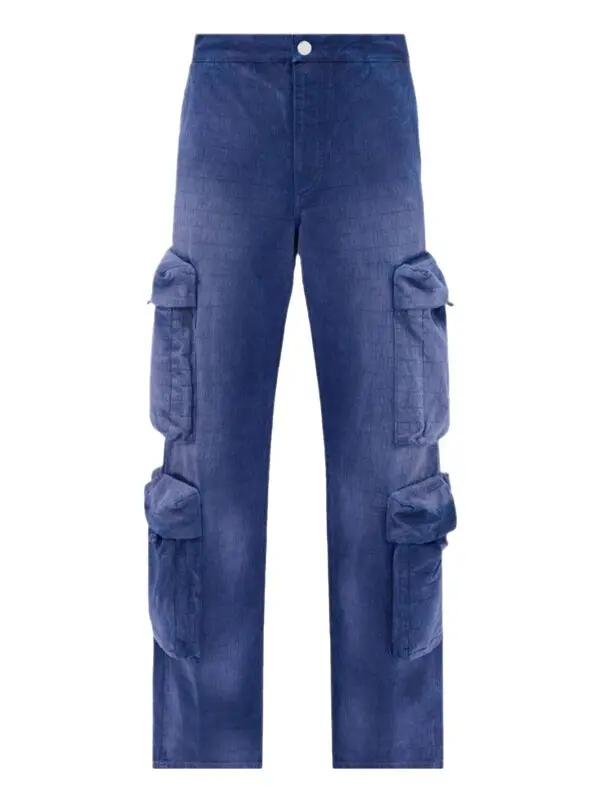 Amiri Jacquard Utility Pants - Blue