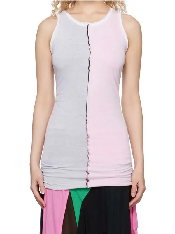 EDWARD CUMING Patchwork Ruffled Vest - Multicolor