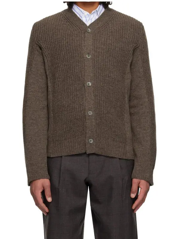 Comme Des Garçons Wool Cardigan - Brown