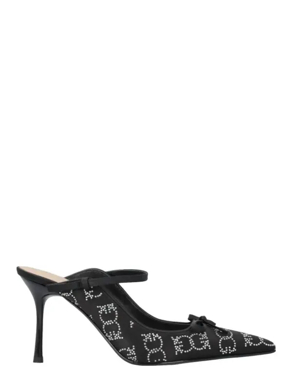 Pinko Crystal-embellished Mules - Black