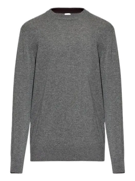 Eleventy Crew Neck Long-sleeved Knitwear - Gray