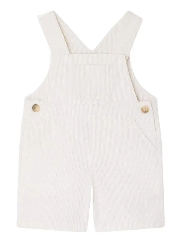 Bonpoint Organic Cotton Overalls - Light Brown