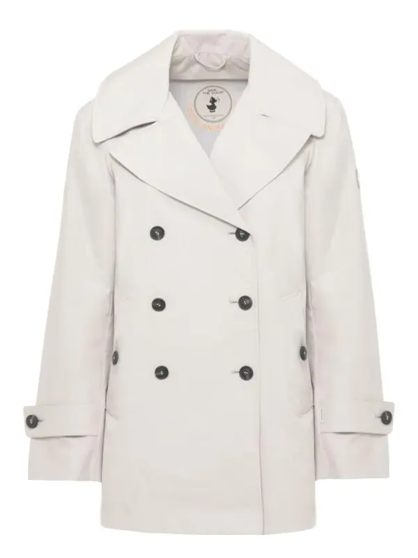 SAVE THE DUCK Double-breasted Trench Coat - Beige