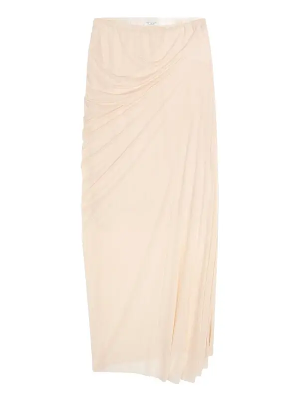 Dries Van Noten Draped Pleated Ankle Length Skirt - Blush