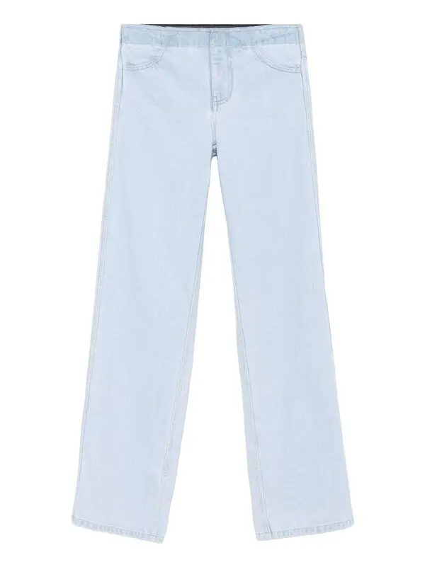 Christopher Esber Wide-leg Jeans With Button Front - Light Blue
