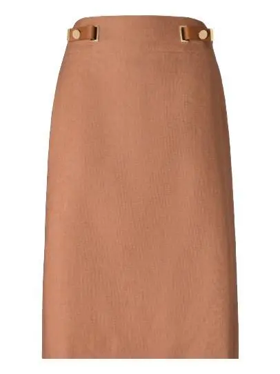 Fendi Flared Midi Skirt - Brown
