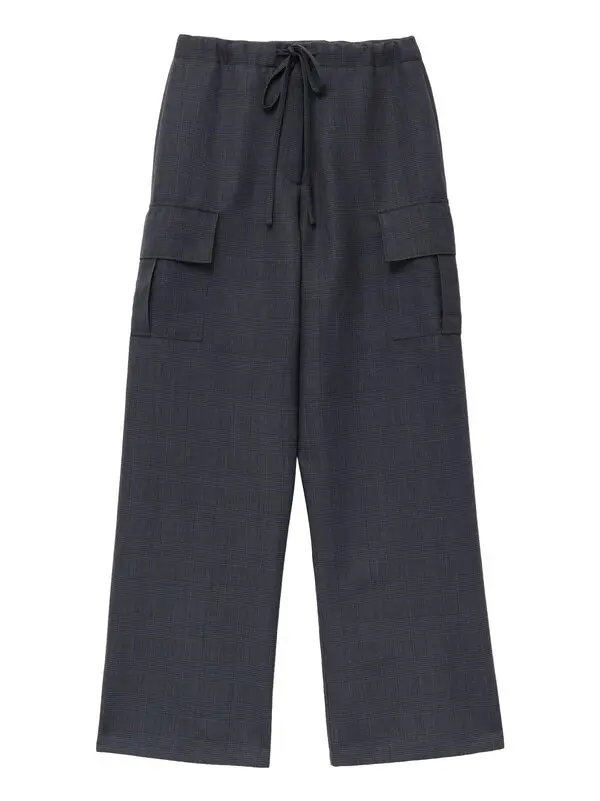 Alexander McQueen Wide-leg Cargo Trousers - Black