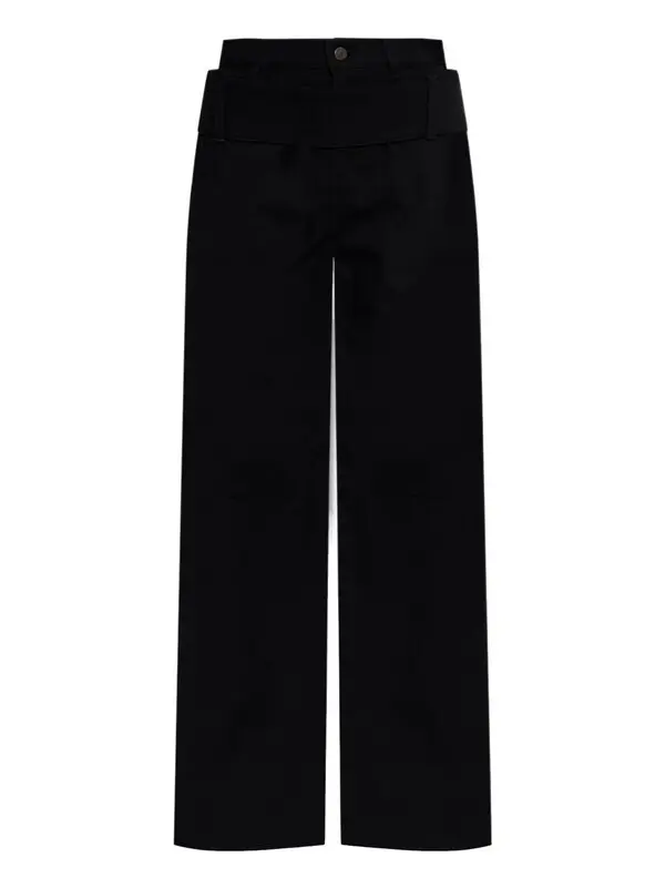 COURREGES Double Belt Jeans - Black