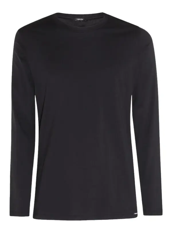 TOM FORD Crew-neck Long-sleeve T-shirt - Black