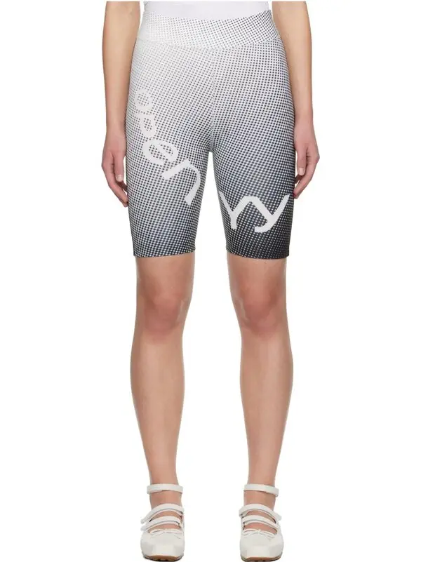 OPEN YY Polka Dot Gradient Stretch Jersey Sports Shorts - Nude