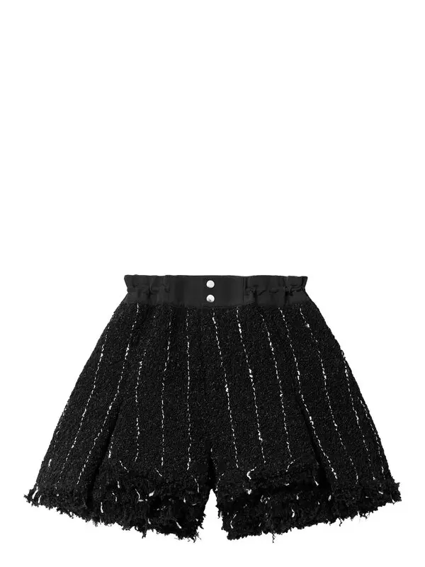 Sacai Tweed Shorts - Black