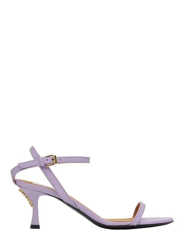 Moschino Buckle High Heel Sandals - Lavender