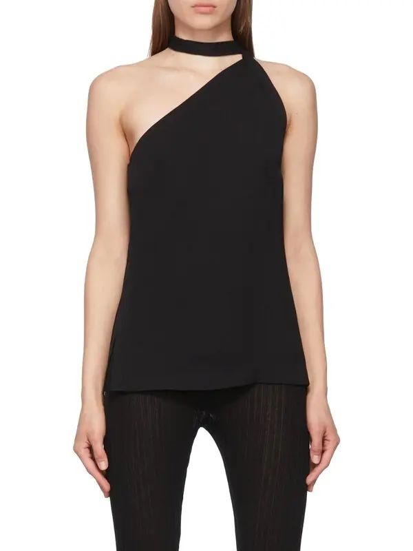 3.1 Phillip Lim Asymmetrical Neck Vest - Black