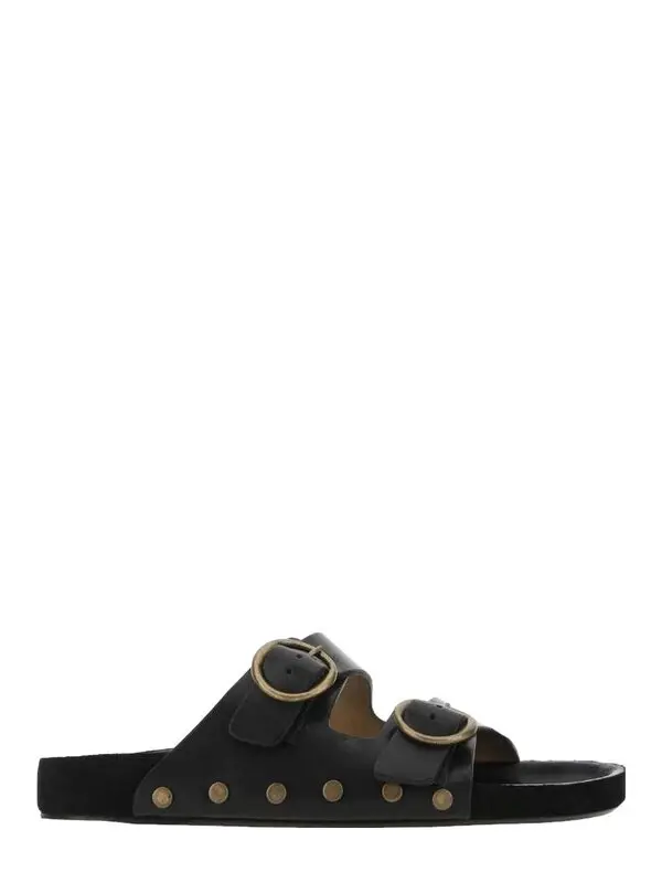 Isabel Marant Étoile Stud-embellished Buckled Sandals - Black
