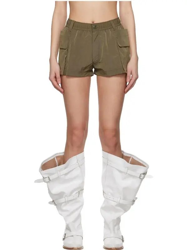 R13 Pocket Shorts - Olive Green