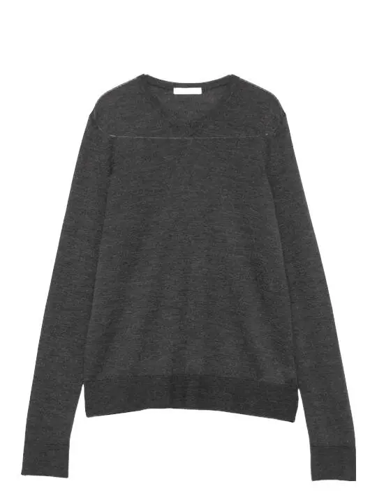 THE ROW Ondre V-neck Knitted Jumper - Grey