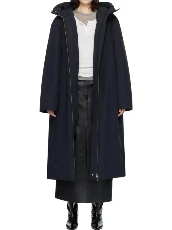 JIL SANDER Hooded Down Parka - Black